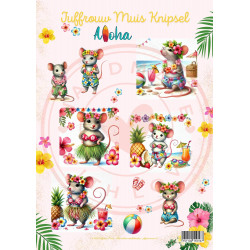 Juffrouw Muis Knipsel - Aloha